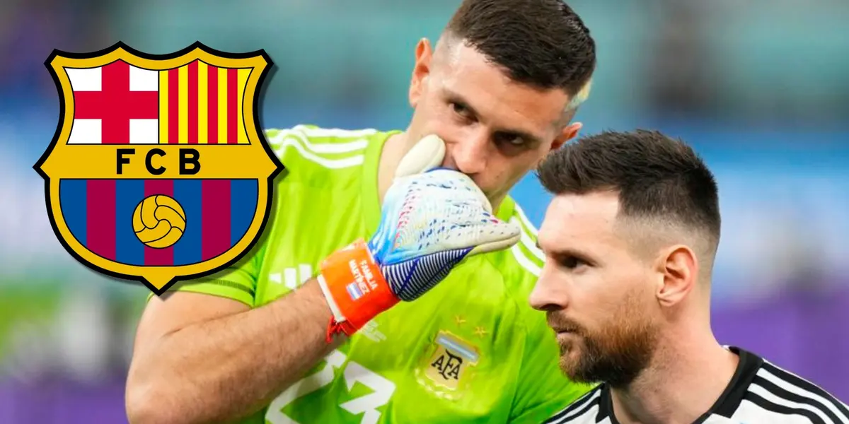 Messi dio el primer paso para la llegada del Dibu Martínez al Barça y ...