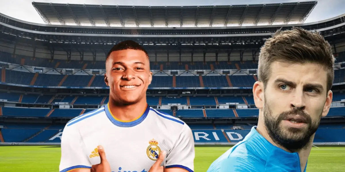 Piqué le dice la verdad a Mbappé en la cara lo que le está haciendo al ...