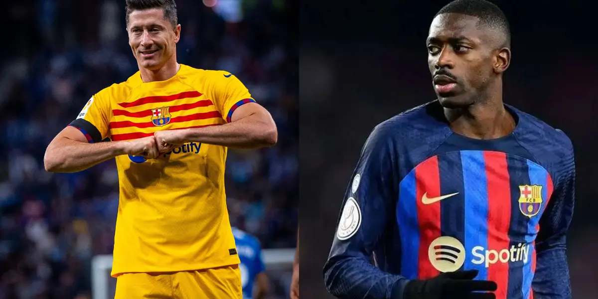 Dembélé no quiso que Lewandowski sea figura ante Espanyol y mira lo que ...